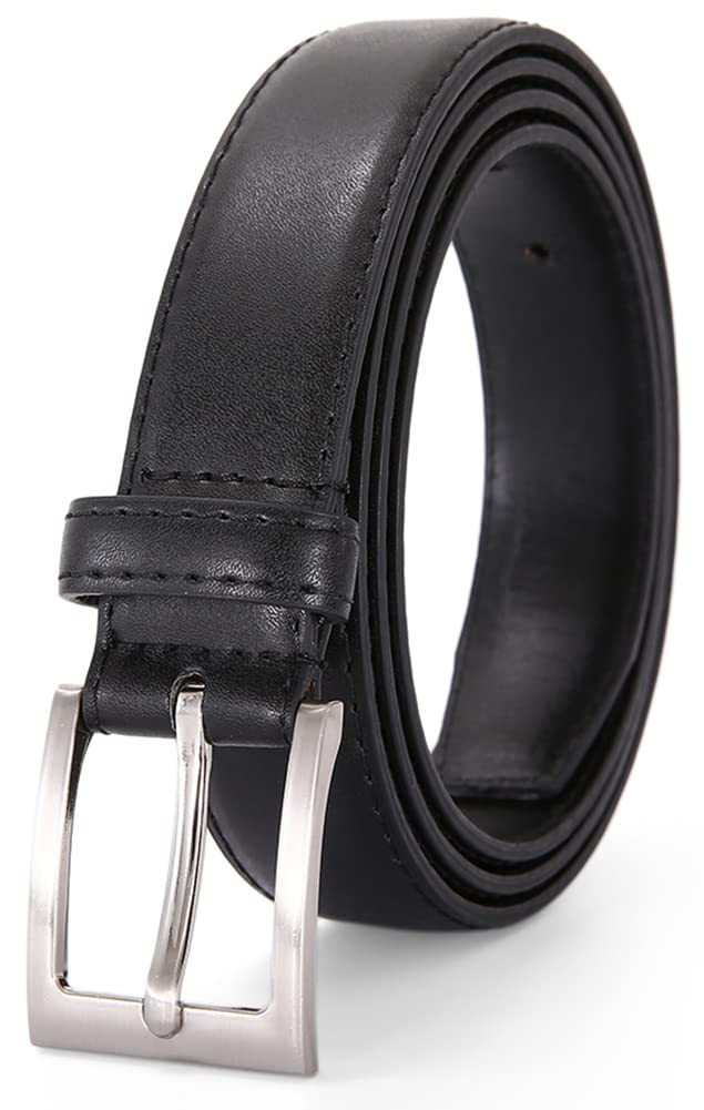 WowoHK Western Deer Pattern Belt for Men without Buckle - Cowboy Belt 1.5" Genuine Leather Belt for Jeans (black, r2)