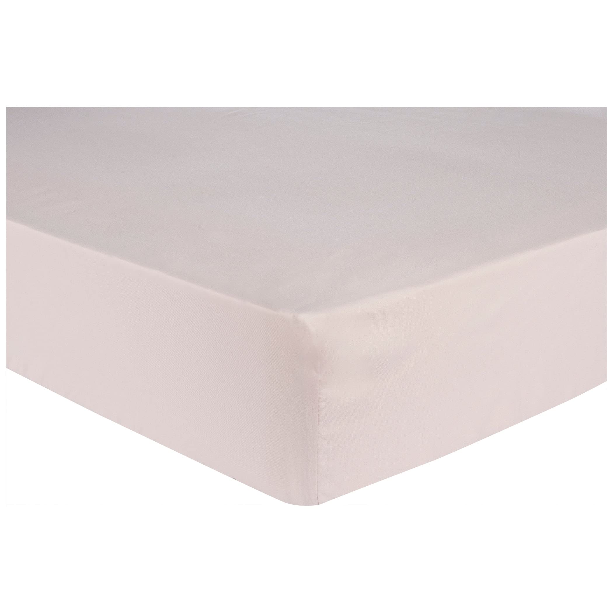 Trend Lab Soft Blush Pink Fabric 3 Piece Crib Bedding Set, Sewn with Elegant Ruching, Includes Quilt, Fitted Crib Sheet and Skirt