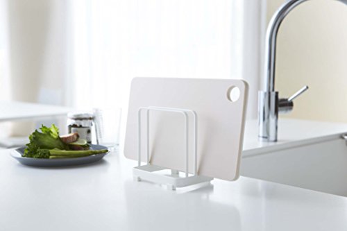 Yamazaki Home Plate Cutting Board Stand β Kitchen Storage Rack Holder Organizer