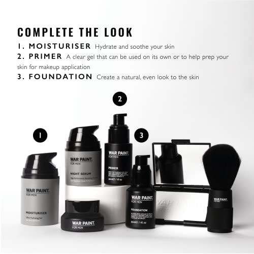 War Paint For Men Cream Concealer - Infused With Tea Tree Oil for Healthy Looking Skin - Vegan Friendly & Cruelty-Free - Blendable - Natural Looking Makeup For Men - Fair Shade - 5g