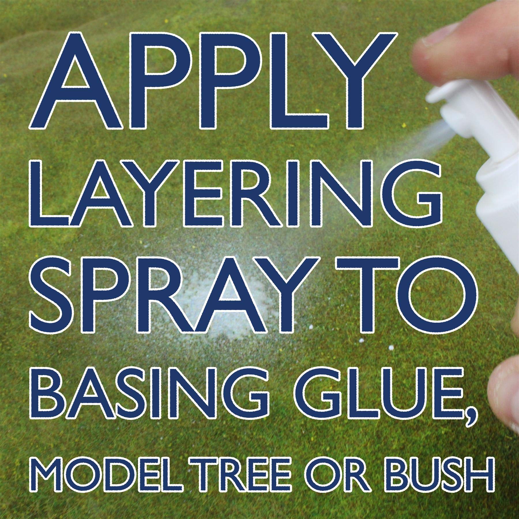 War World Scenics Static Grass Layering Spray 250ml for Model Railway Dioramas & Wargame Terrain