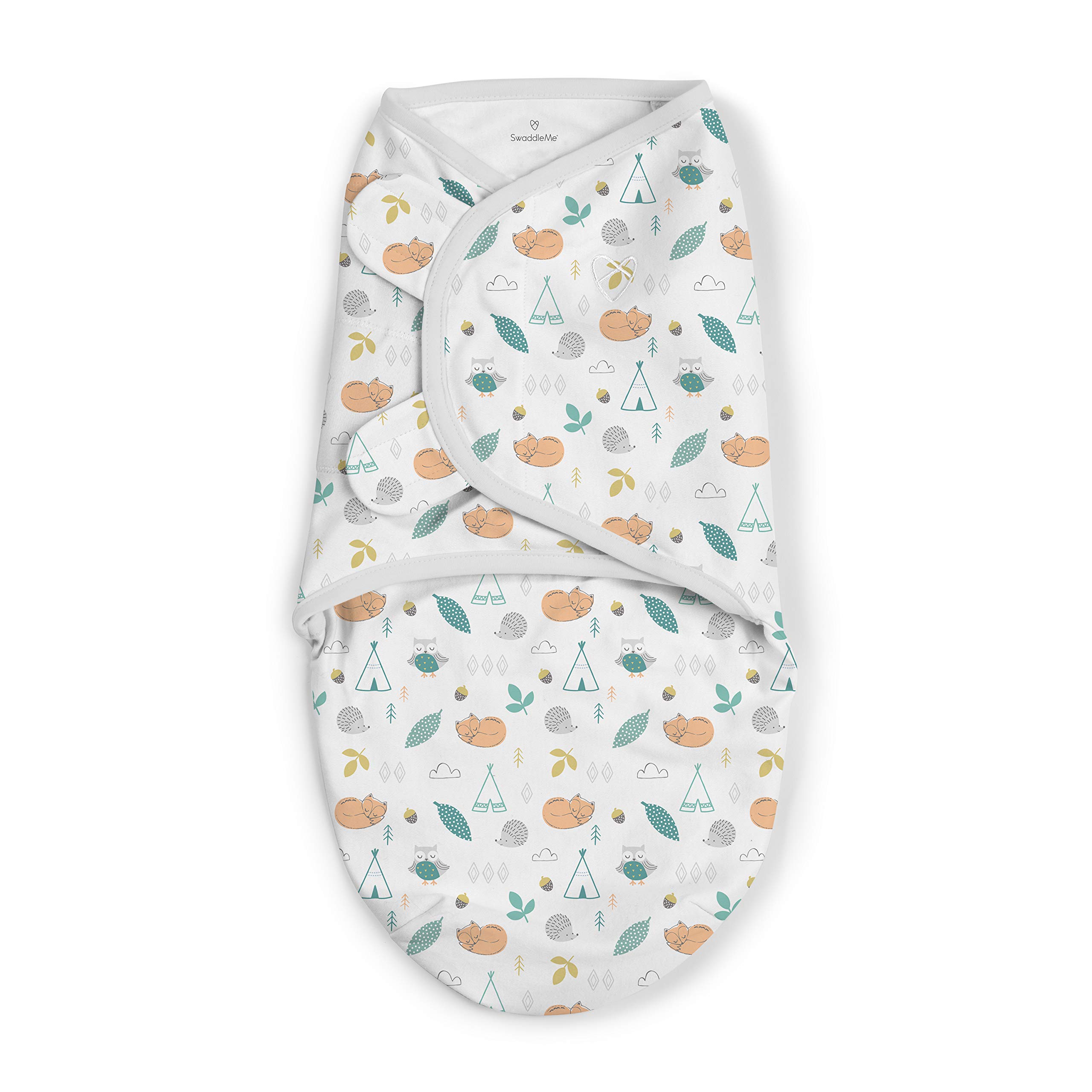 SwaddleMe by Ingenuity Original Swaddle, Size Small/Medium, For Ages 0-3 Months, 7-14 Pounds, Up to 26 Inches Long, 2-Pack Baby Swaddle Blanket Wrap