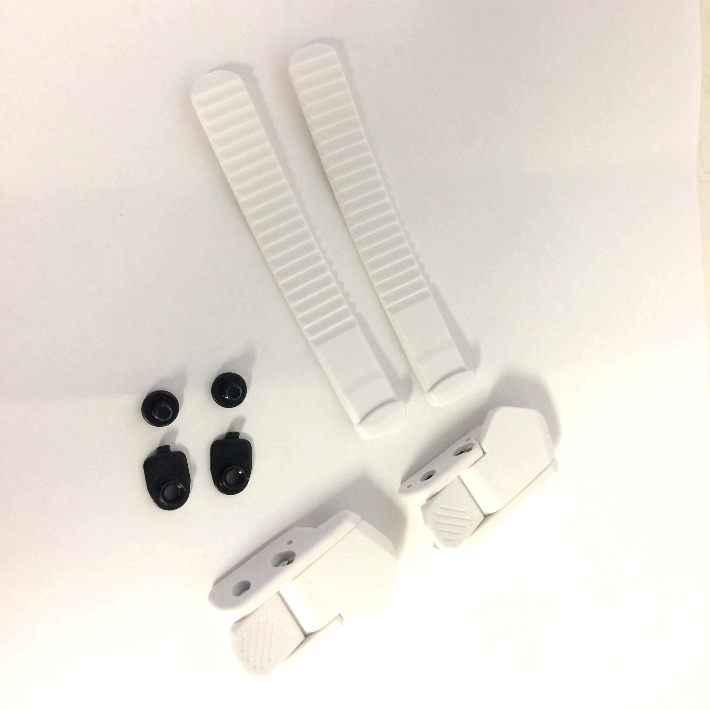 SHIMANO Cycling SH-RP301 Super Low Profile Cycling Shoe Replacement Buckle with Strap Set - White