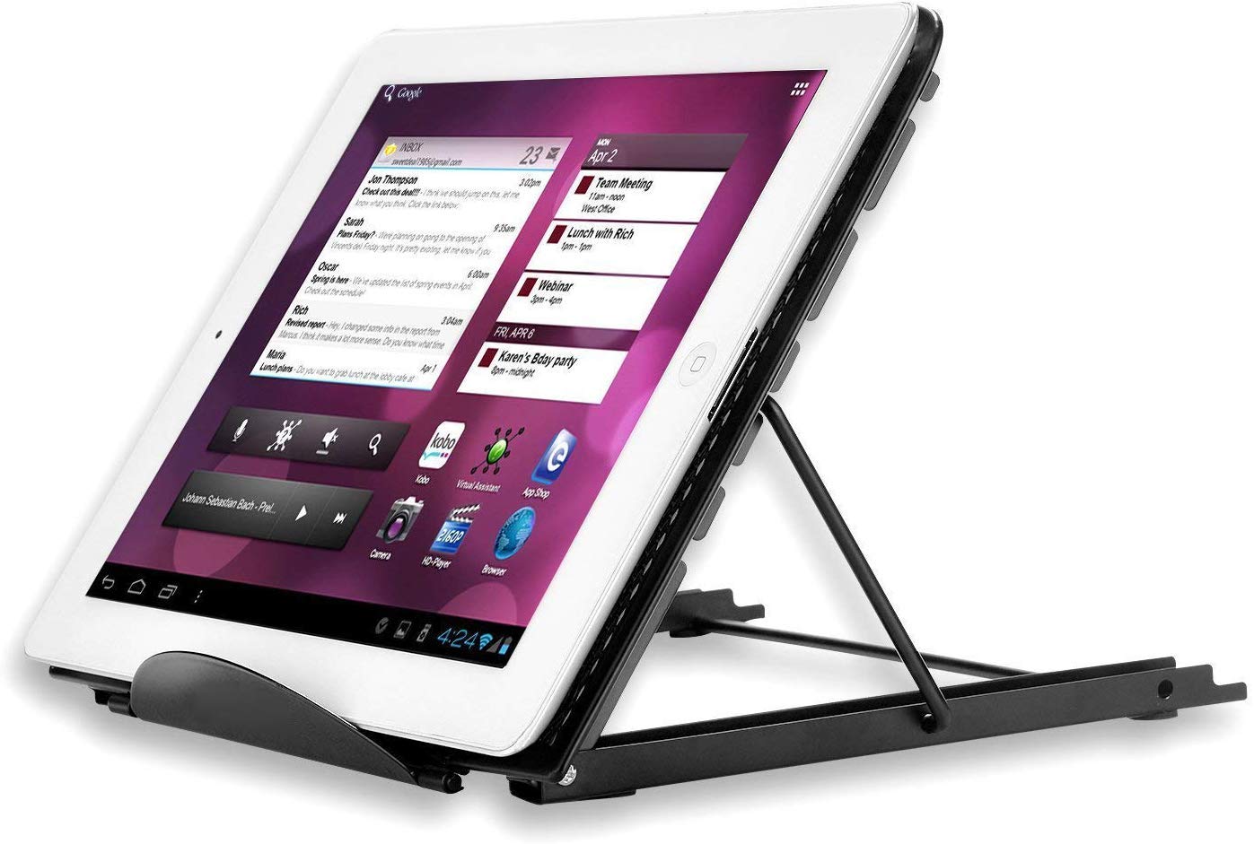 WUXINGMEILI 13.4x11.6inch Large Stand Ventilated Adjustable Light Box Laptop Pad Stand, Multifunction Tracing Holder for Ipad A3 A4 LED Tracing Light Pad Tablet Tracer
