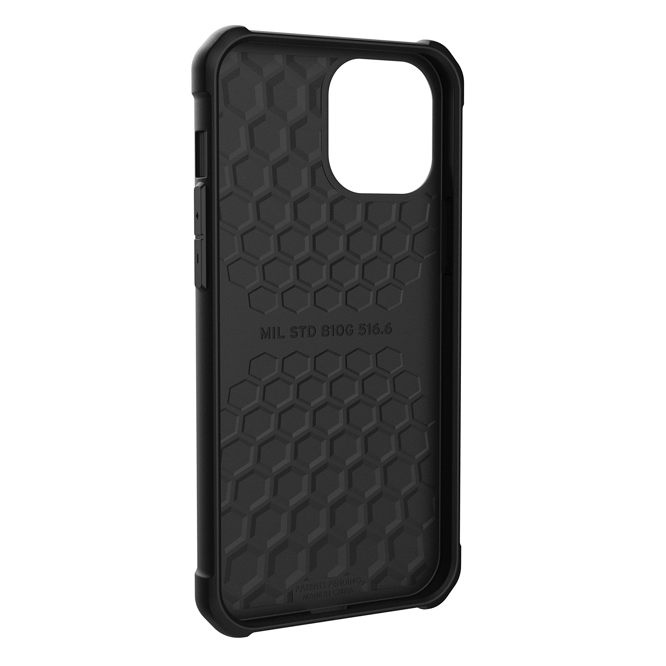 URBAN ARMOR GEAR UAG Designed for iPhone 12 Pro Max Case [6.7-inch screen] Feather-Light Heavy Duty Shockproof Slim Rugged Metropolis LT. Protective Cover, Supple Italian Leather LTHR ARMR Black