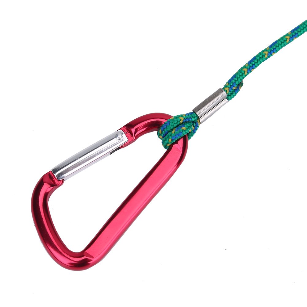 VGEBY 16ft Heavy Duty Fishing Stringer Fish Lock 5 Hook Snaps Stainless Steel Ropes Fishing Tools and Accessories Fish Stringer Heavy Duty Fish Stringer Fish Stringers