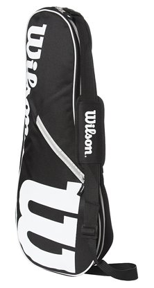 Wilson Federer Pro Staff Precision XL 110 Gloss Red Tennis Racquet in Grip Size 4 3/8" Bundled with a Black Advantage II Tennis Bag (Incredible Feel and Control)