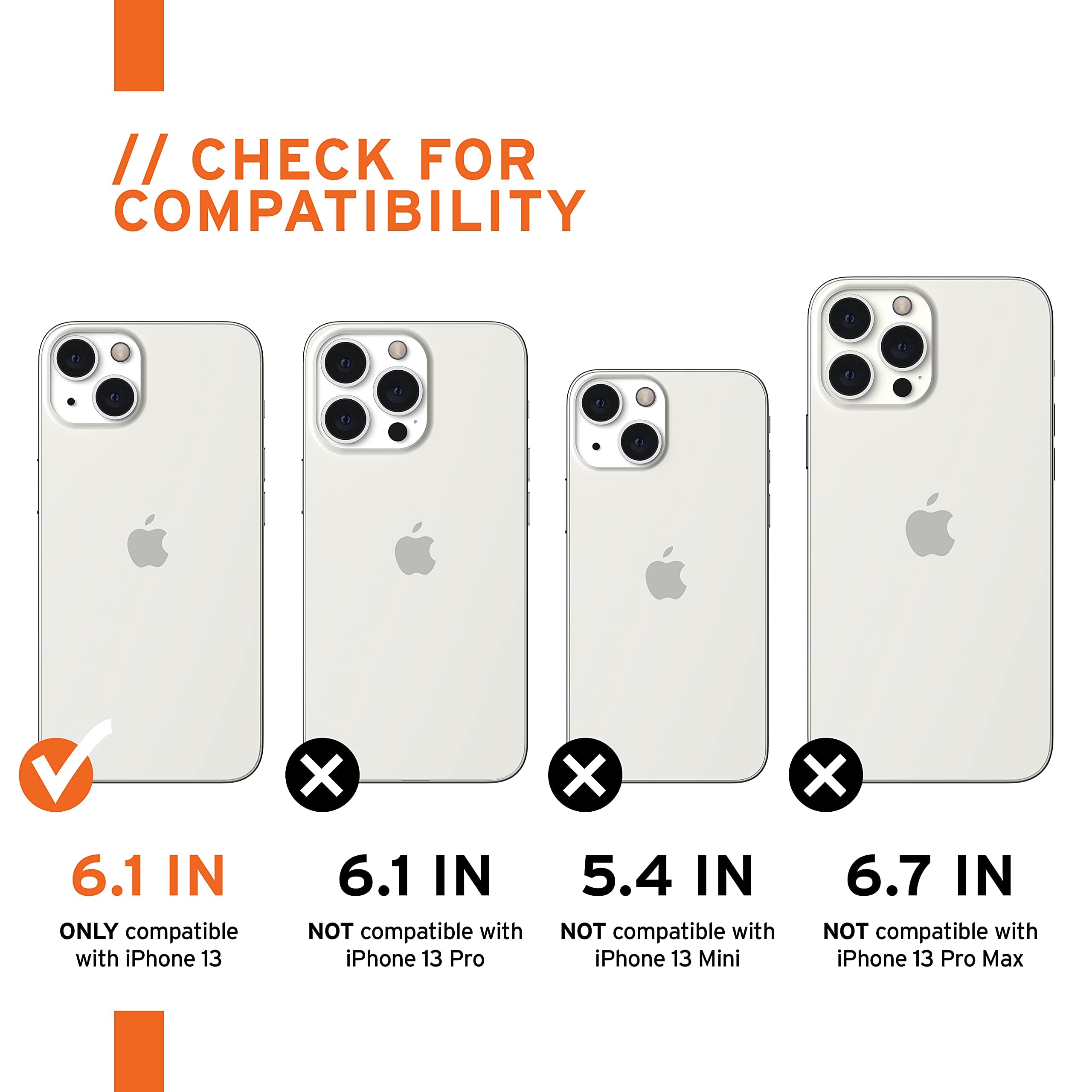 URBAN ARMOR GEAR [U by UAG Designed for iPhone 13 Case Blue Cerulean DOT Slim Fit Lightweight Stylish Pattern Impact Resistant Antimicrobial Protective Phone Cover, [6.1 inch Screen]
