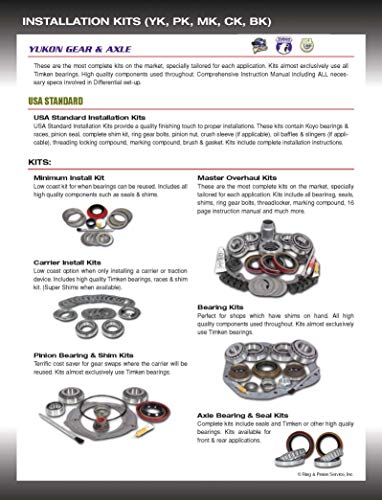 Yukon Gear & Axle (YK GM8.6-A) Master Overhaul Kit for GM 8.6 Differential
