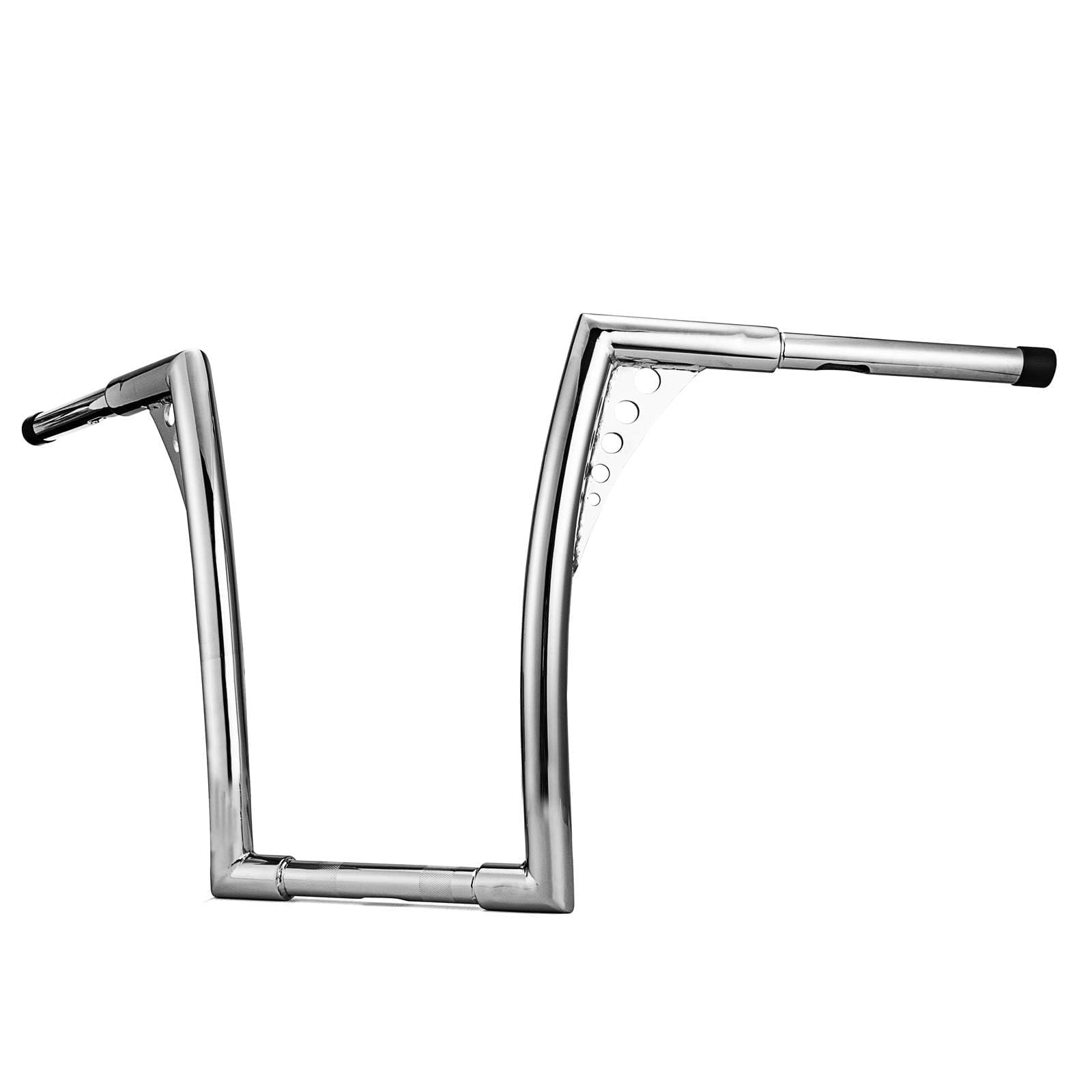 WeiSen Chrome 14" Ape Monkey Bar Handlebar 1-1/4" Handle Bars Compatible with Harley Dyna Softail Sportster XL 883 1200 & Touring Road Glide Road King Models