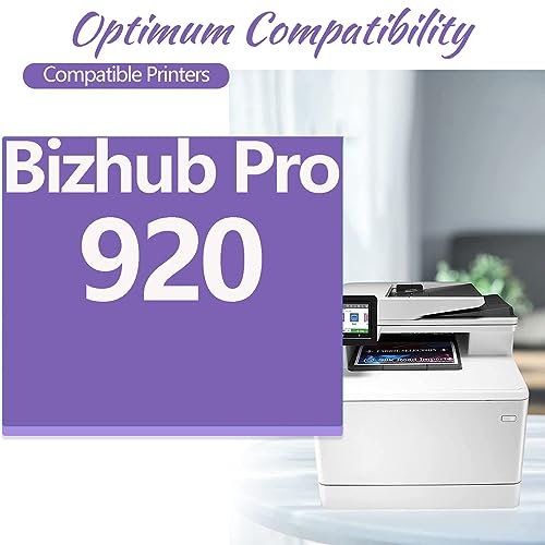 ZIRIA Compatible Toner Cartridges Replacement for Konica Minolta TN910, Work with Bizhub Pro 920 Printer 1-Black
