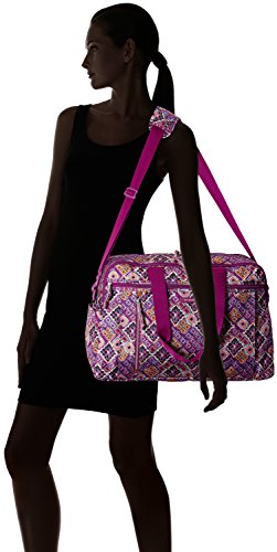Vera Bradley Women's Lighten Up Weekender Travel Bag, Dream Diamonds, One Size