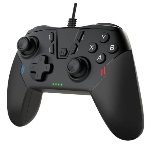 Uberwith Wired PC Game Controller, Joystick Gamepad Controller for PC Game Controller Compatible With Steam, PS3, Windows 10/8/7 PC, Laptop, TV Box, Android Mobile Phones