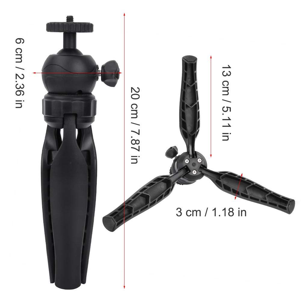 Tripod Mini Desktop Tabletop Tripod Stand Multifunction Mount Holder with 1/4 Screw for Smartphone Action Camera for Tripod