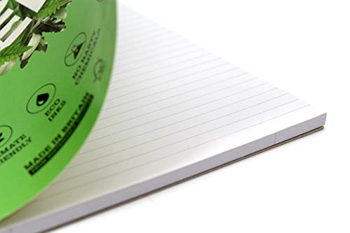 Silvine A4+ Premium Recycled Wirebound Notebook, Lined with Margin, 120 Pages of 100% Recycled Paper. Ref R102 [Pack of 5]