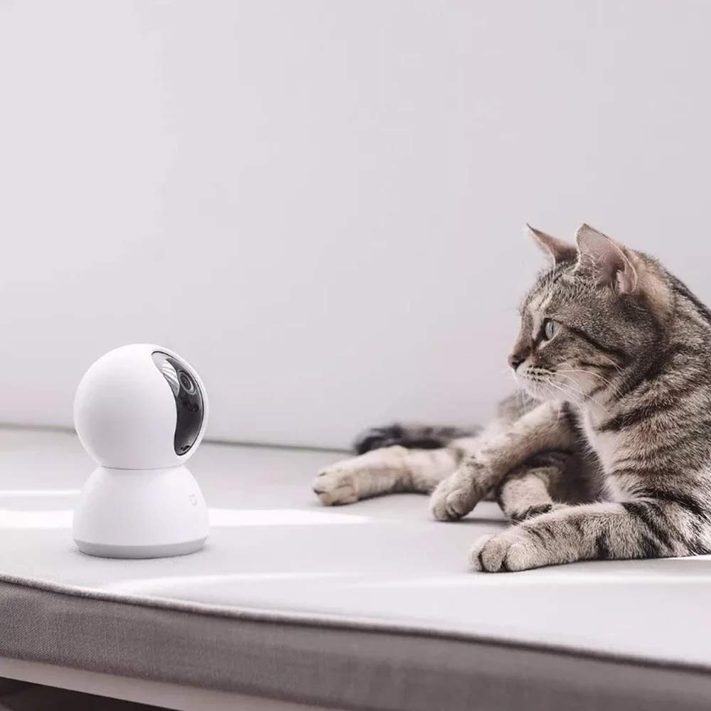 Xiaomi Mi Home Security Camera 360° 1080P, HD Home Security IP Camera Wireless WiFi Pet Camera with Sound/Motion Detection, Motion Tracking, Night Vision, 2-Way Audio, Remote View, Works with Alexa