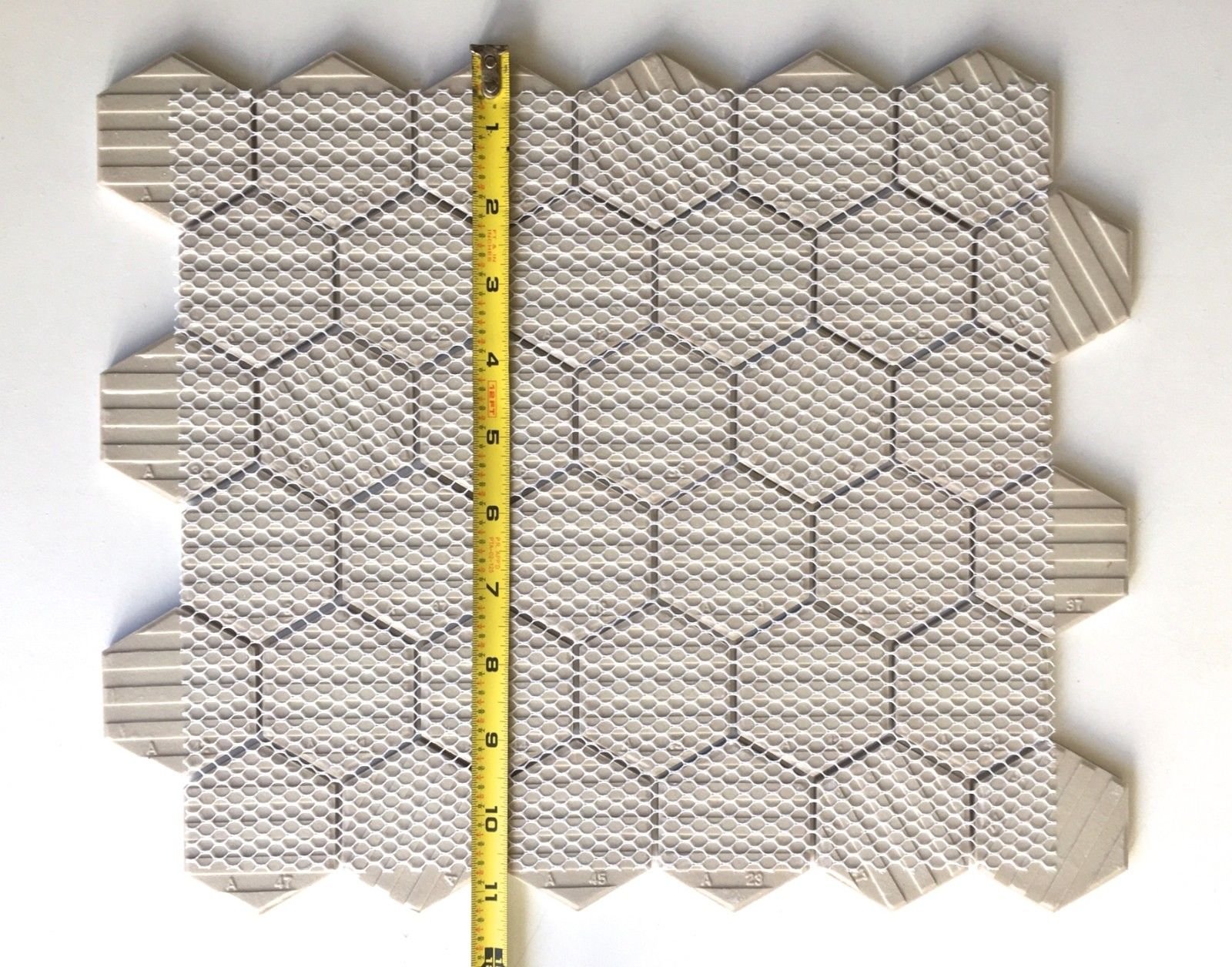 White 2" Hexagon Porcelain Mosaic Floor and Wall Backsplash Kitchen Bath