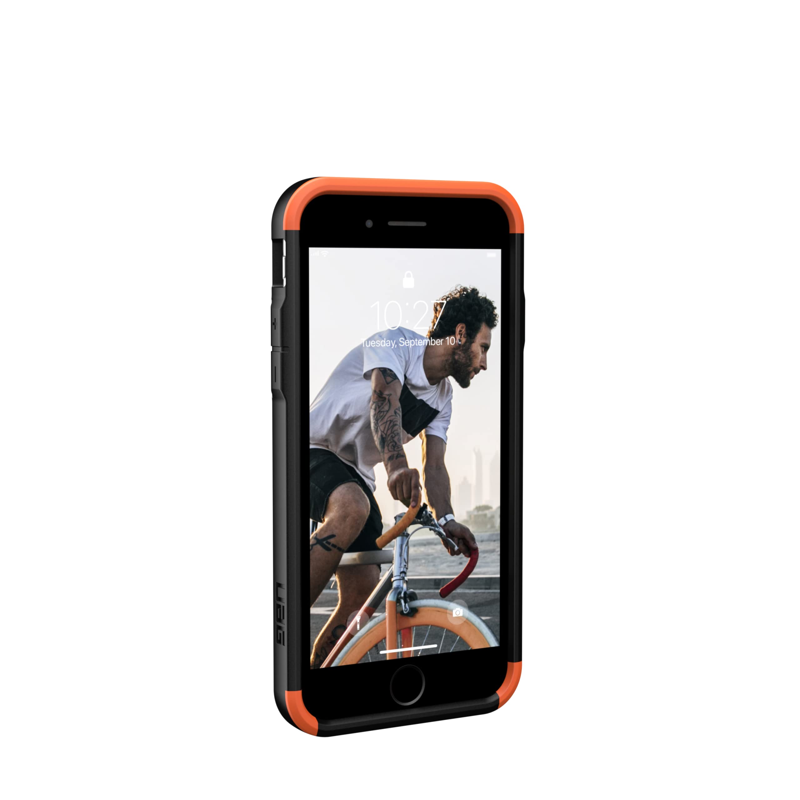 URBAN ARMOR GEAR UAG Designed for iPhone SE (2022) Case [4.7-inch Screen] Sleek Ultra-Thin Shock-Absorbent Civilian Protective Cover, Olive