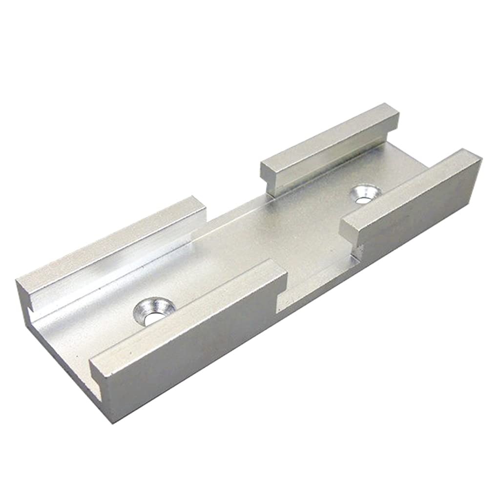 T-Track For Cross Connector With Predrilled Mounting Holes Aluminum Alloy Saw Table Track Intersection Pa Useful T-Track Intersection Kit For Woodworking Double-Cut Jig Profile
