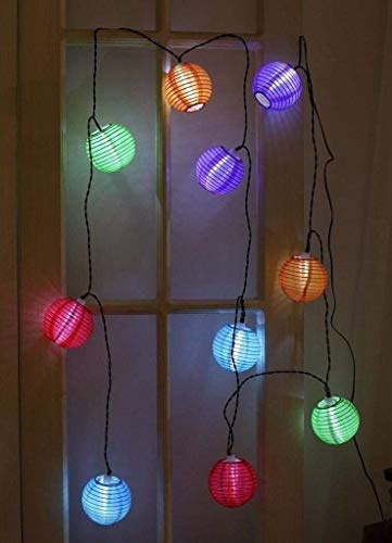 WDWL Waterproof Solar String Light Lantern, Outdoor String Lights Lantern Ball, Globe Lights Garden Courtyard Garden Party Home Decoration