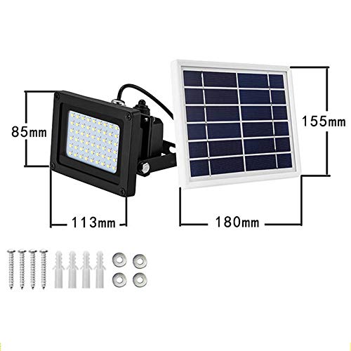 WYZBD Solar LED floodlight Waterproof Outdoor Garden Lights Home Lighting,Warm White,2200mah