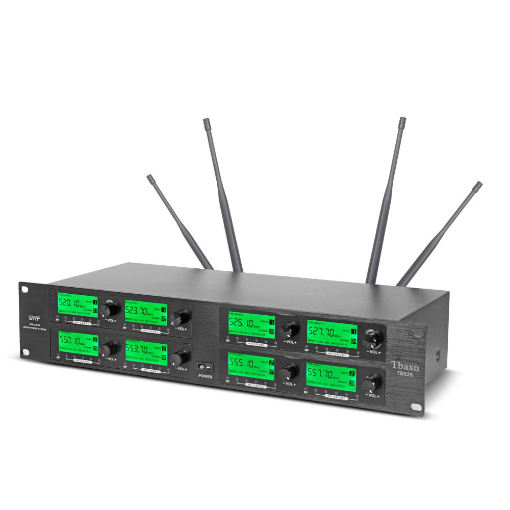 Wireless Microphone System 8 Channel Microphones UHF 8 Handheld Mic Karaoke DJ Mic 8 Whole Metal Mic Karaoke System School Church Speaking Conference Wedding Party