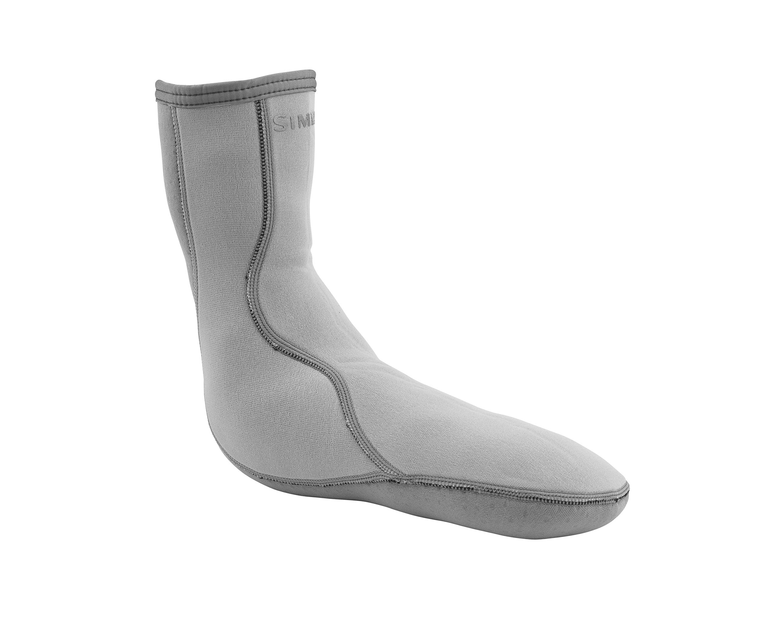Simms Neoprene Wading Socks for Fly Fishing – Abrasion-Resistant and Comfortable Wet Wading Socks (Cinder, Small)