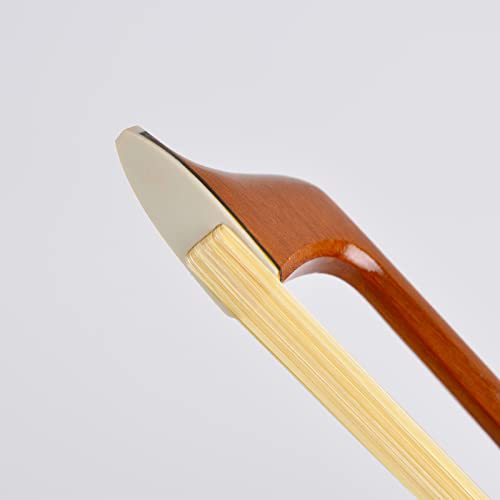 WinsterBow Brazilwood Ebony Violin Viola Cello Bow Full Size Ebony Frog with Natural Horsehair (viola Bow 4/4)