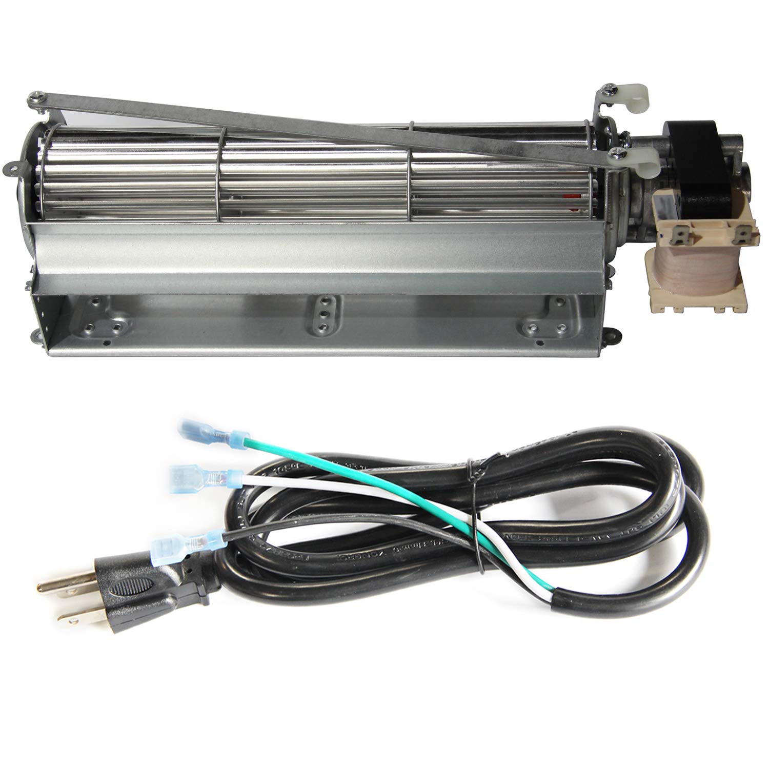 VICOOL FK12 Fireplace Blower Fan Kit with 3-Prong Power Cord for Majestic, Vermont Castings, Monessen, Temco, Rotom HB-RB12
