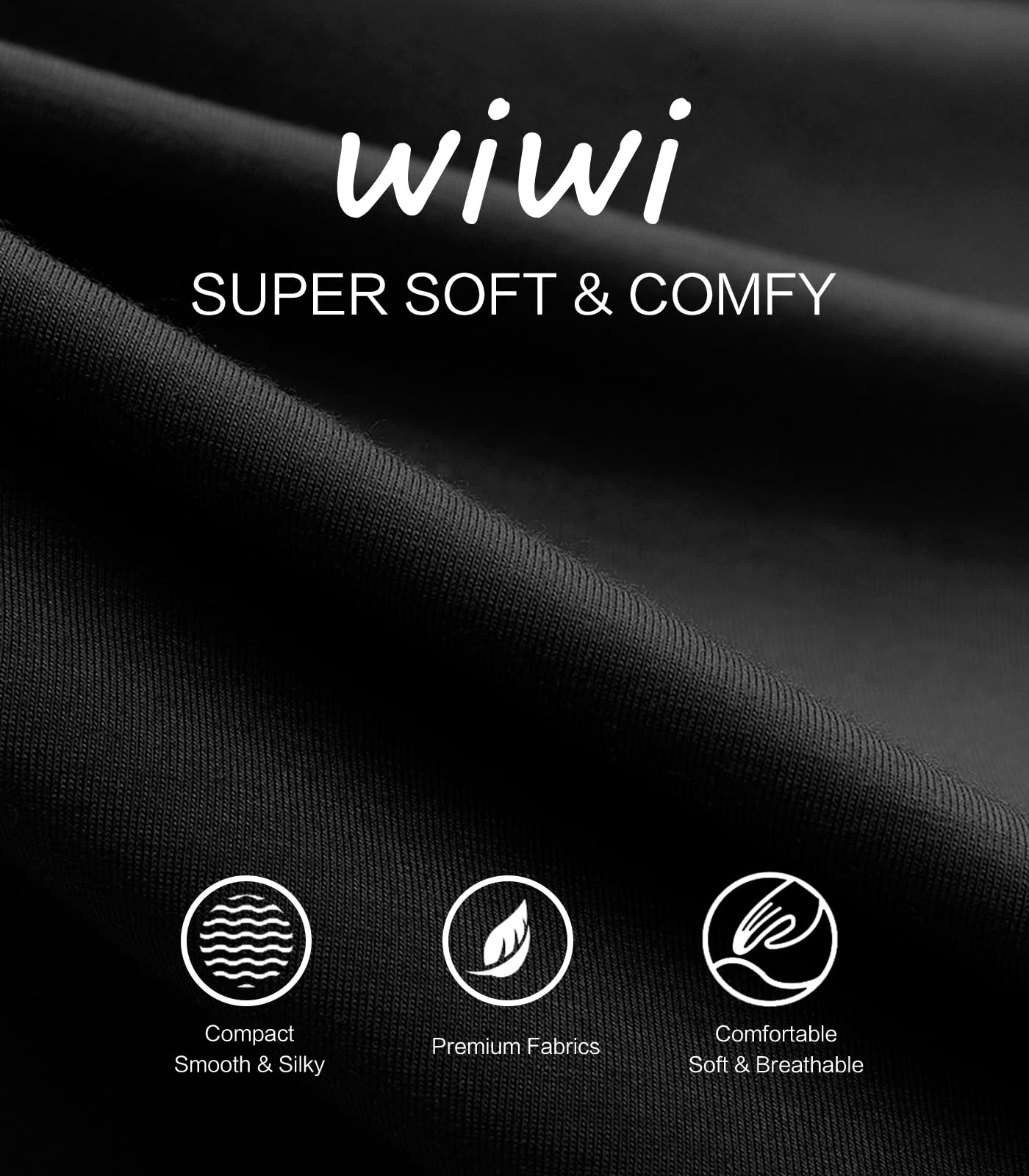 WiWi Pajamas for Women Soft Short Sleeve Sleepwear Cooling Pajama Set Shorts Pjs Loose Comfy Lounge Sets S-XXL, Black, X-Large