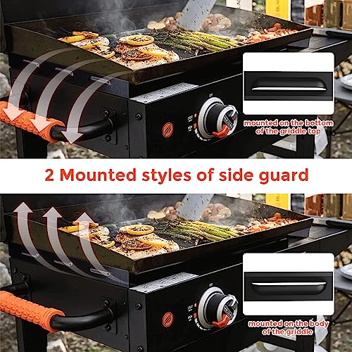 Utheer Wind Guard for Blackstone 17" Griddle,Magnetic Wind Screen for Blackstone Griddle Accessories 17 inch, Repalce for Blackstone 5019 Fits Griddle with Hood and Side Shelf