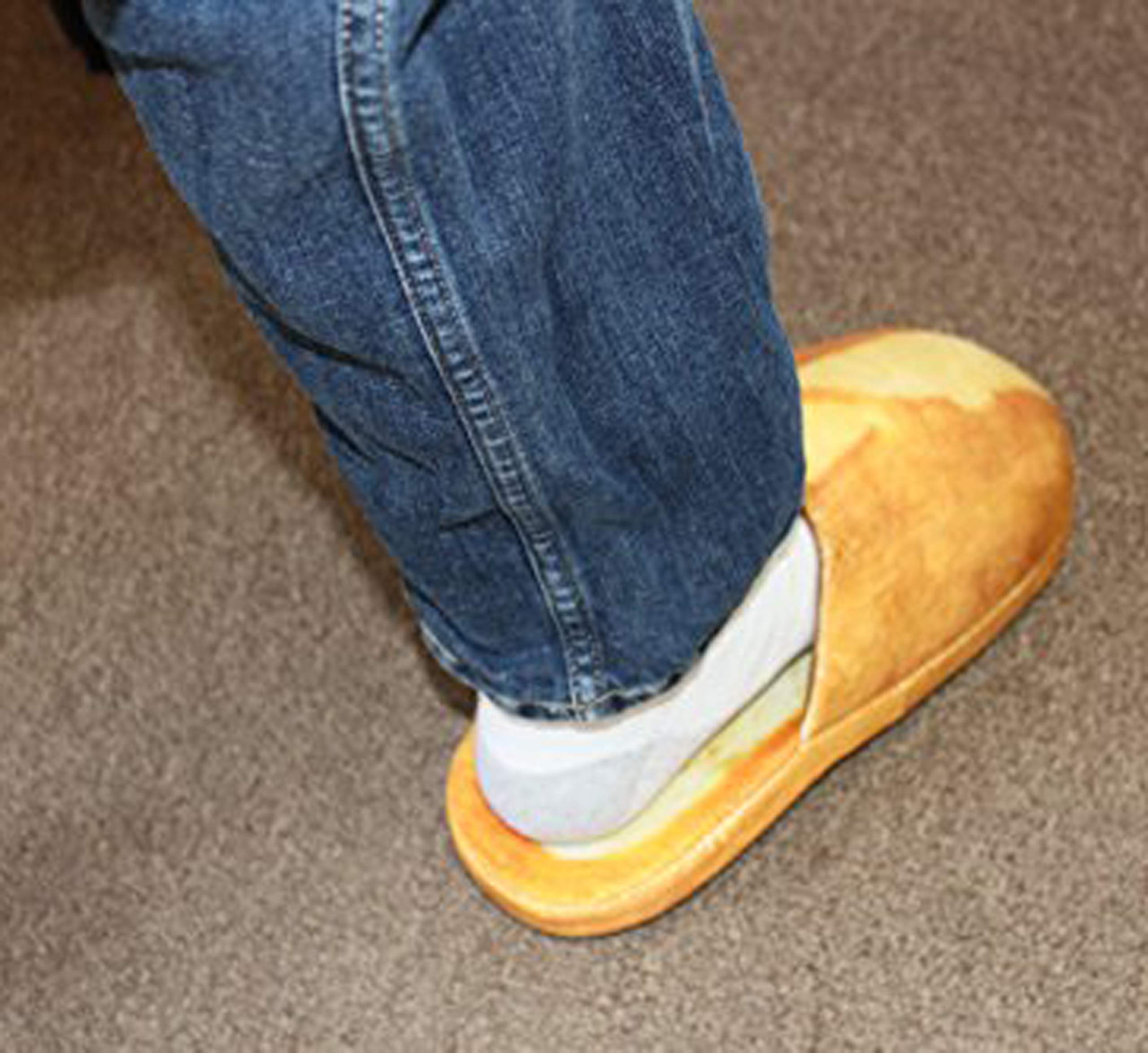 WPYST Slippers Realistic Look Bread Bun Plush Cotton Comfortable Indoor Shoes Men: 8 ~ 8.5 Women: 9 ~9.5 (B11984)