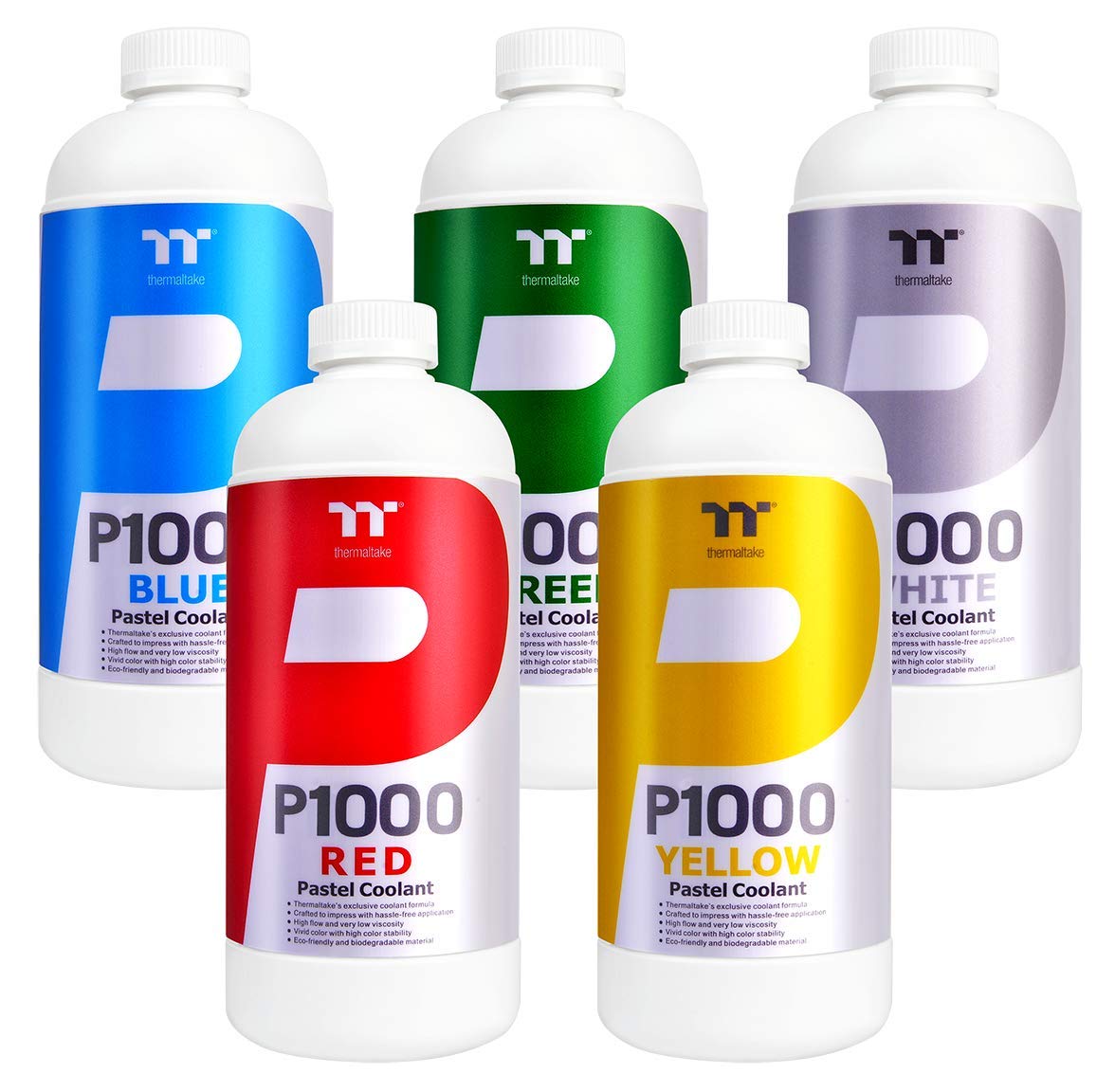 Thermaltake P1000 1000ml New Formula White Pastel Water Cooling Solution Anti-Corrosion Anti-Freeze Minimize Airlock CL-W246-OS00WT-A