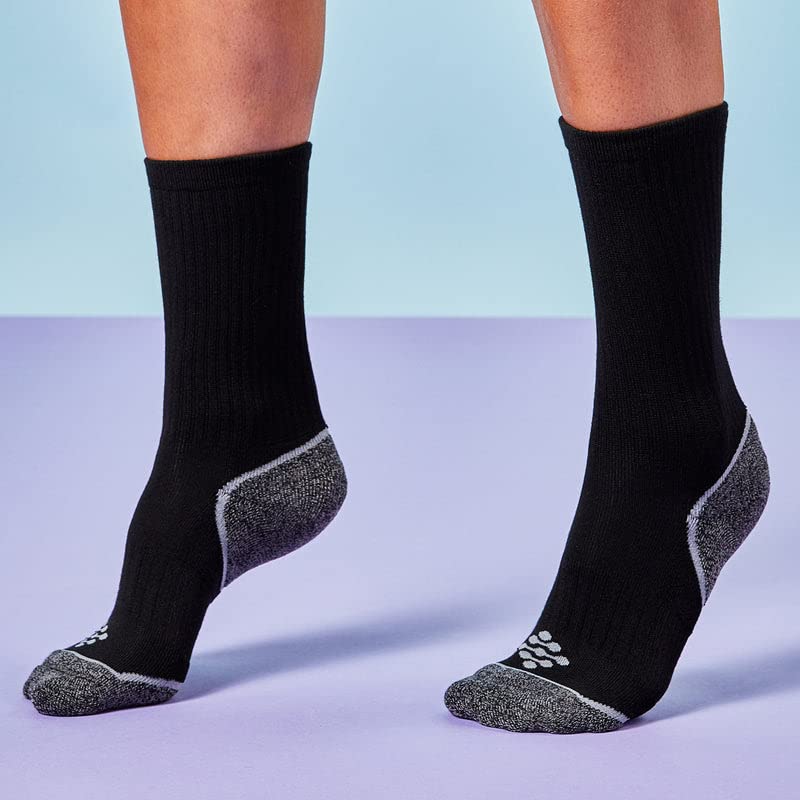 Women's Crew Socks with Infrared Thread - Pain Relief & Circulation Help for Nurses & More
