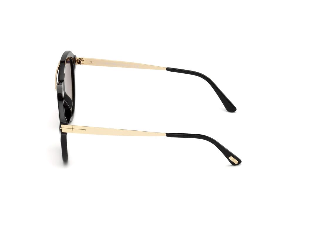 Tom Ford Butterfly Sunglasses TF576 Lisa-02 01B Black/Gold 54mm FT0576