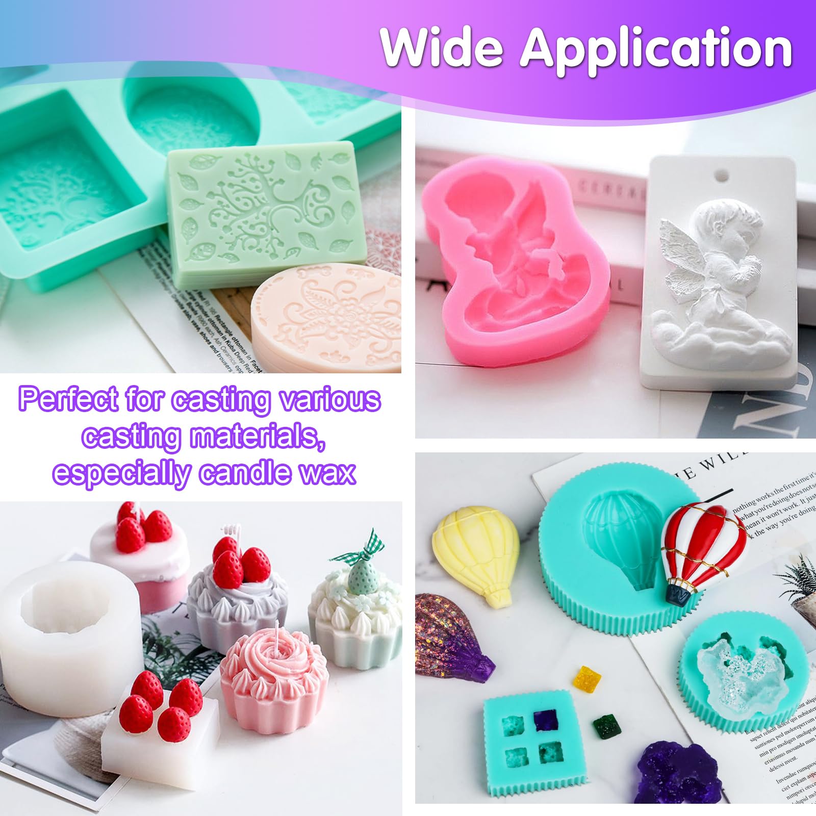Startso World Mold Making Kit, 20A Translucent Platinum RTV-2 Liquid Silicone Rubber 21.2OZ for Casting Resin,Soap,Candle,Clay,DIY Molds-1:1 by Volume with Tool 4Cups,4 Sticks,2Droppers,1Pair Gloves