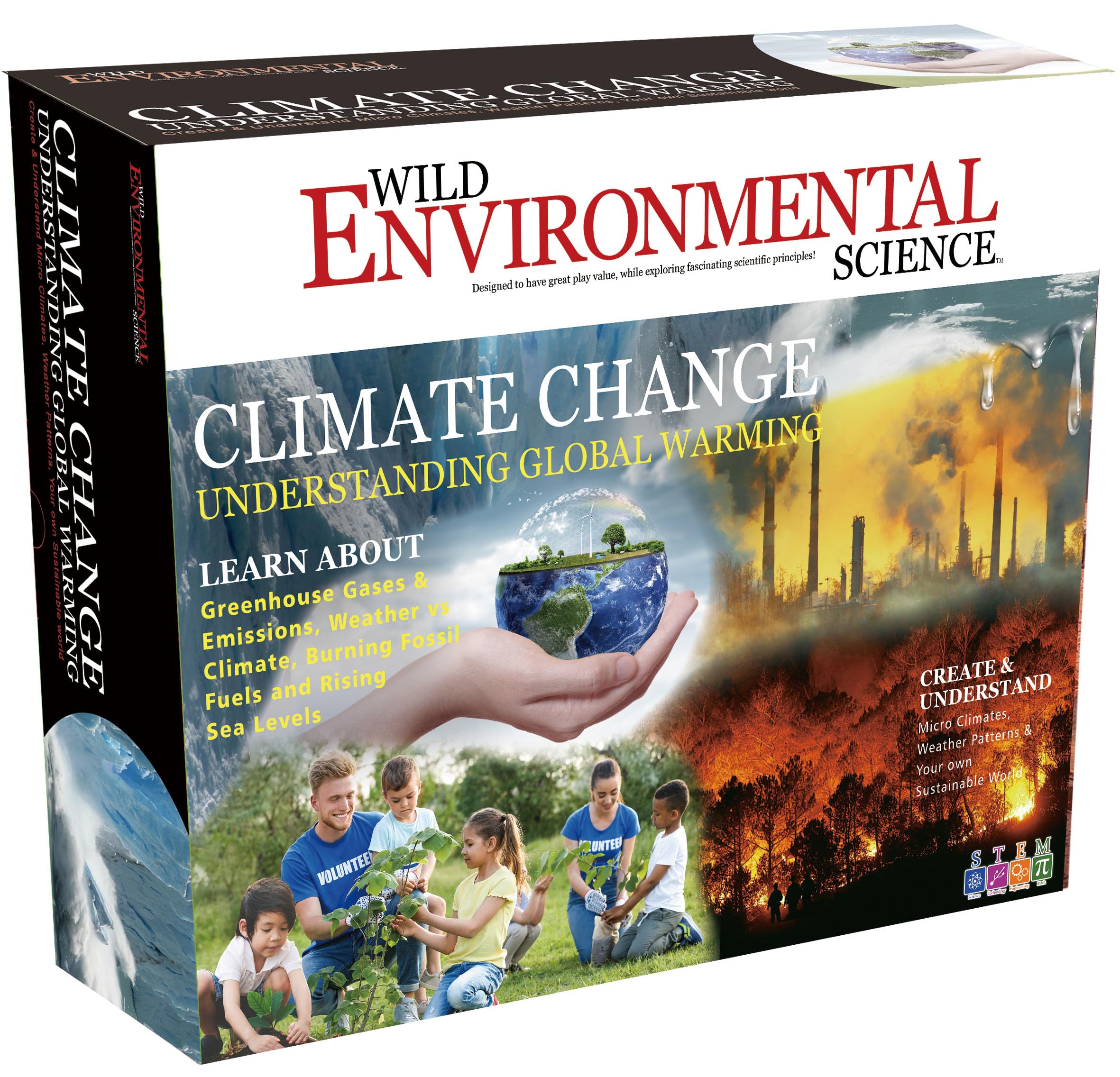 WILD ENVIRONMENTAL SCIENCE Climate Change - Science Kit for Ages 8+ - Real Life Climate Science - Includes Seeds