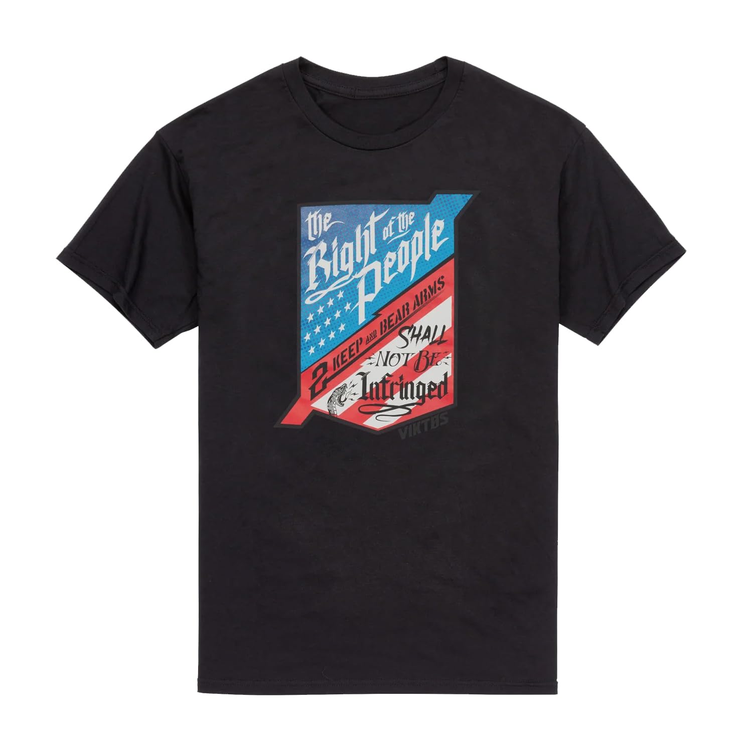 VIKTOS Men's 2A Durable Soft Lightweight Comfortable Casual Outdoor Tactical Short Sleeve T-Shirt with Screen-Printed Graphic, Ash Heather, X-Large