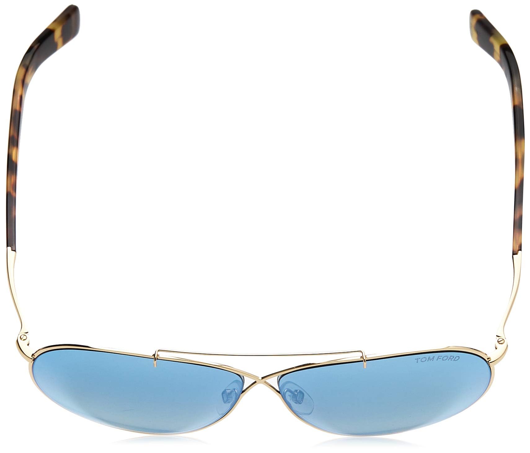 Tom Ford FT0374 28X Gold Eva Pilot Sunglasses Lens Category 2 Lens Mirrored Siz