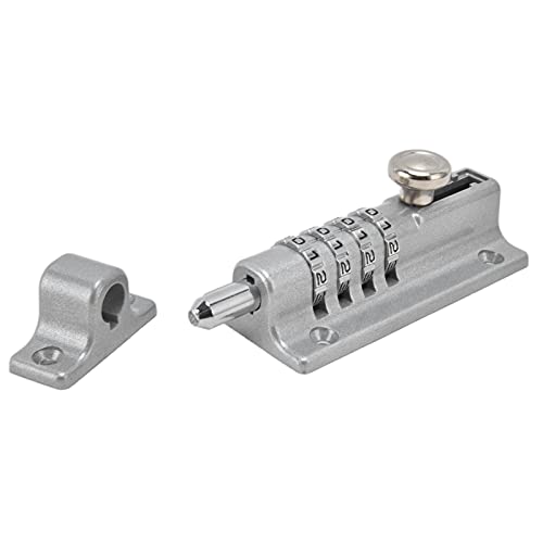 Secure Home with Digital Lock Anti Theft Combo Password Household Doorbolt Ideal for Pool Maintenance Kits (Silver Latch Lock)