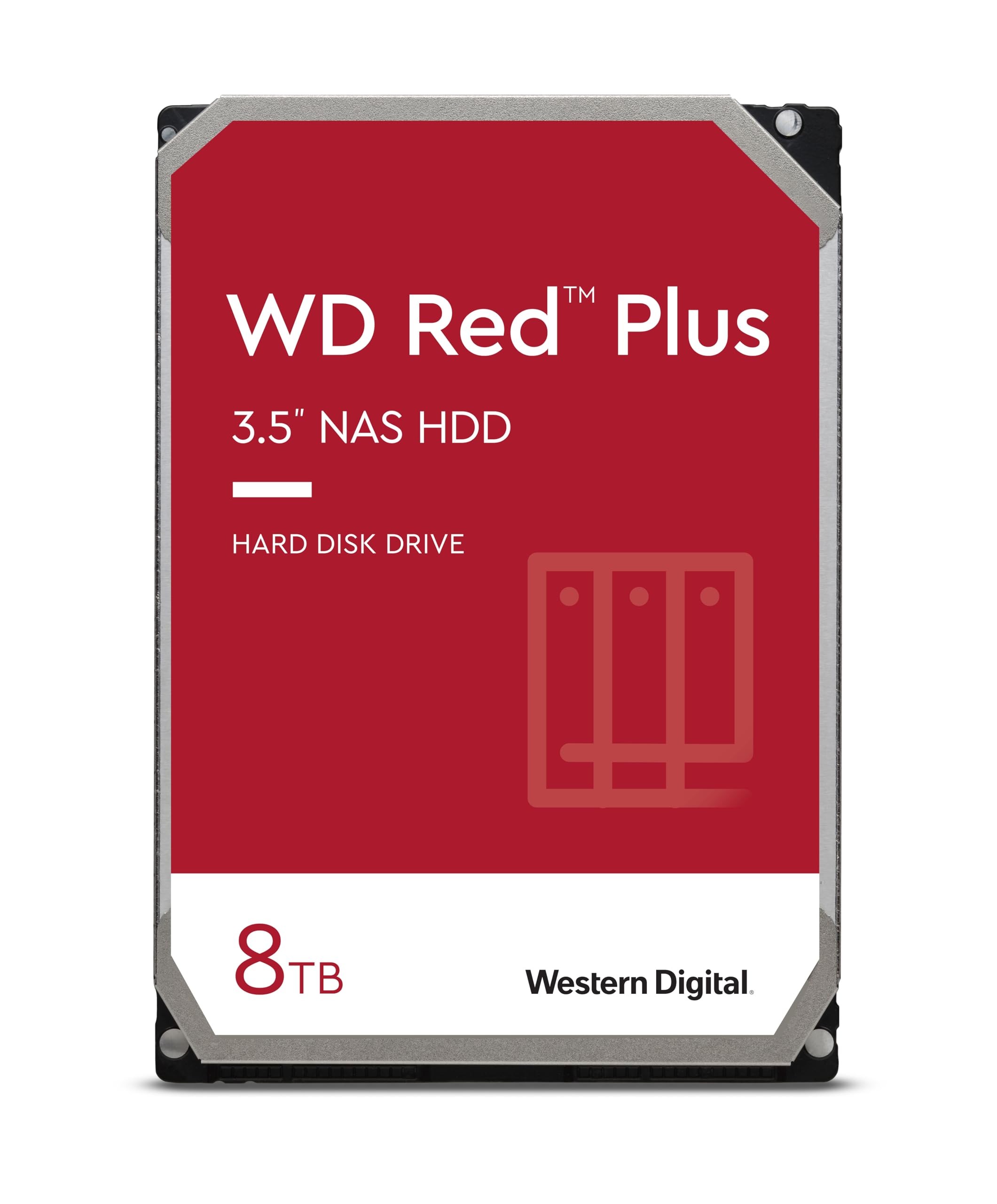 WD Red 8TB NAS Internal Hard Drive - 5400 RPM Class, SATA 6 Gb/s, 256 MB Cache, CMR, 3.5" - WD80EFAX