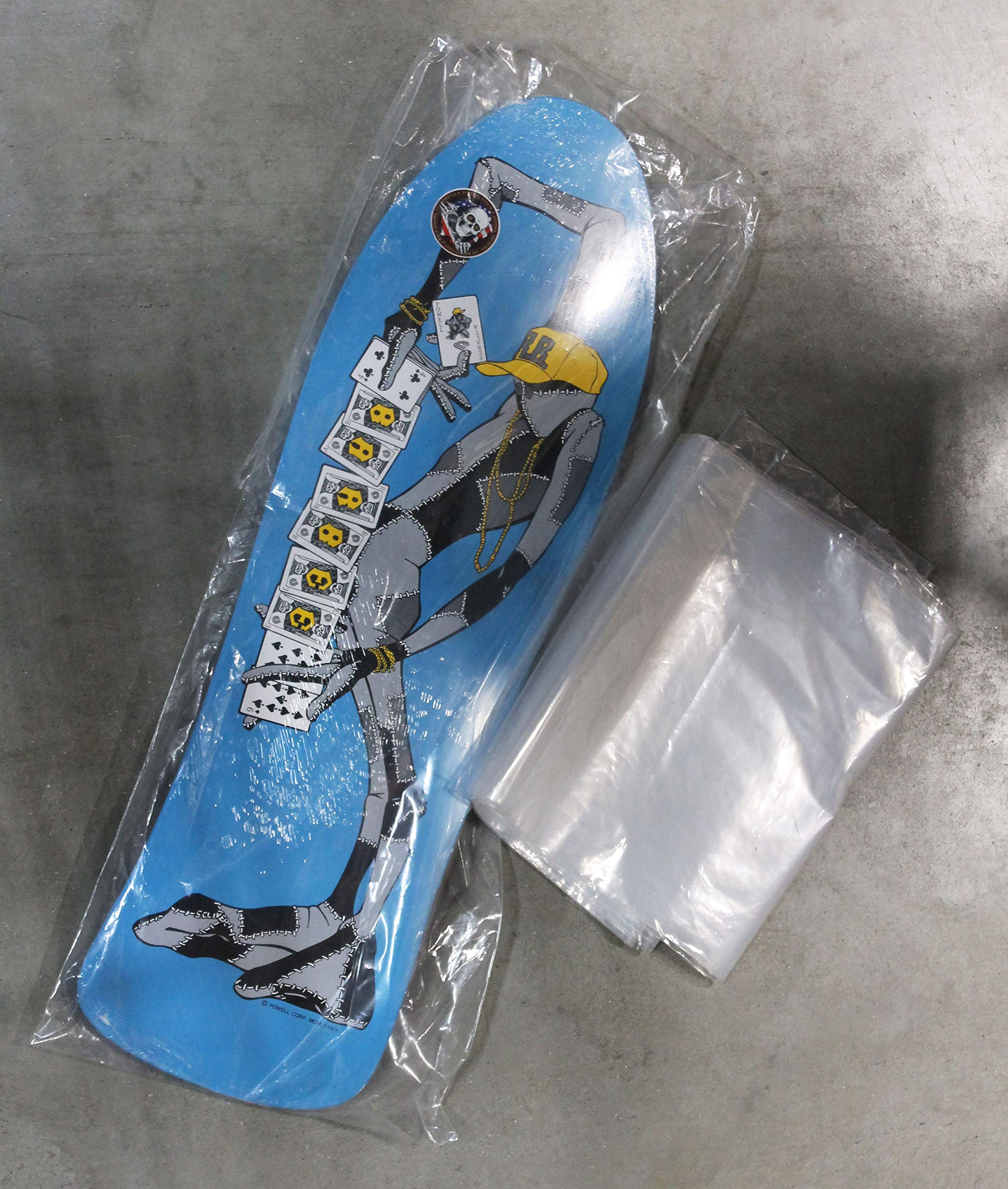 Skateboard Deck Storage Bags Old School Collectors 12" x 36" Poly Bag Sheet Lot (50)