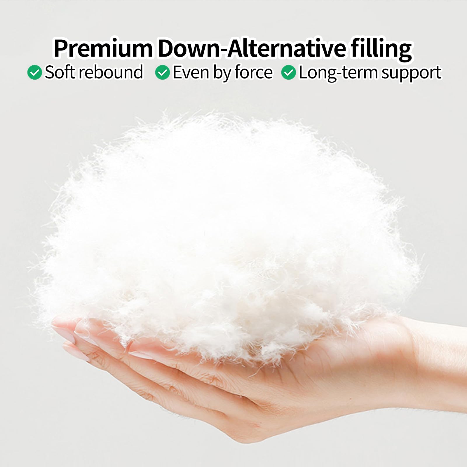 YOUR MOON Soft Cooling Pillow Queen Size, Cloud Comfort Cool Gel Pillows for Sleeping That Stay Cold, Down-Alternative Filling Support Cold Pillow, Washable Bed Pillows for Side and Back Sleepers