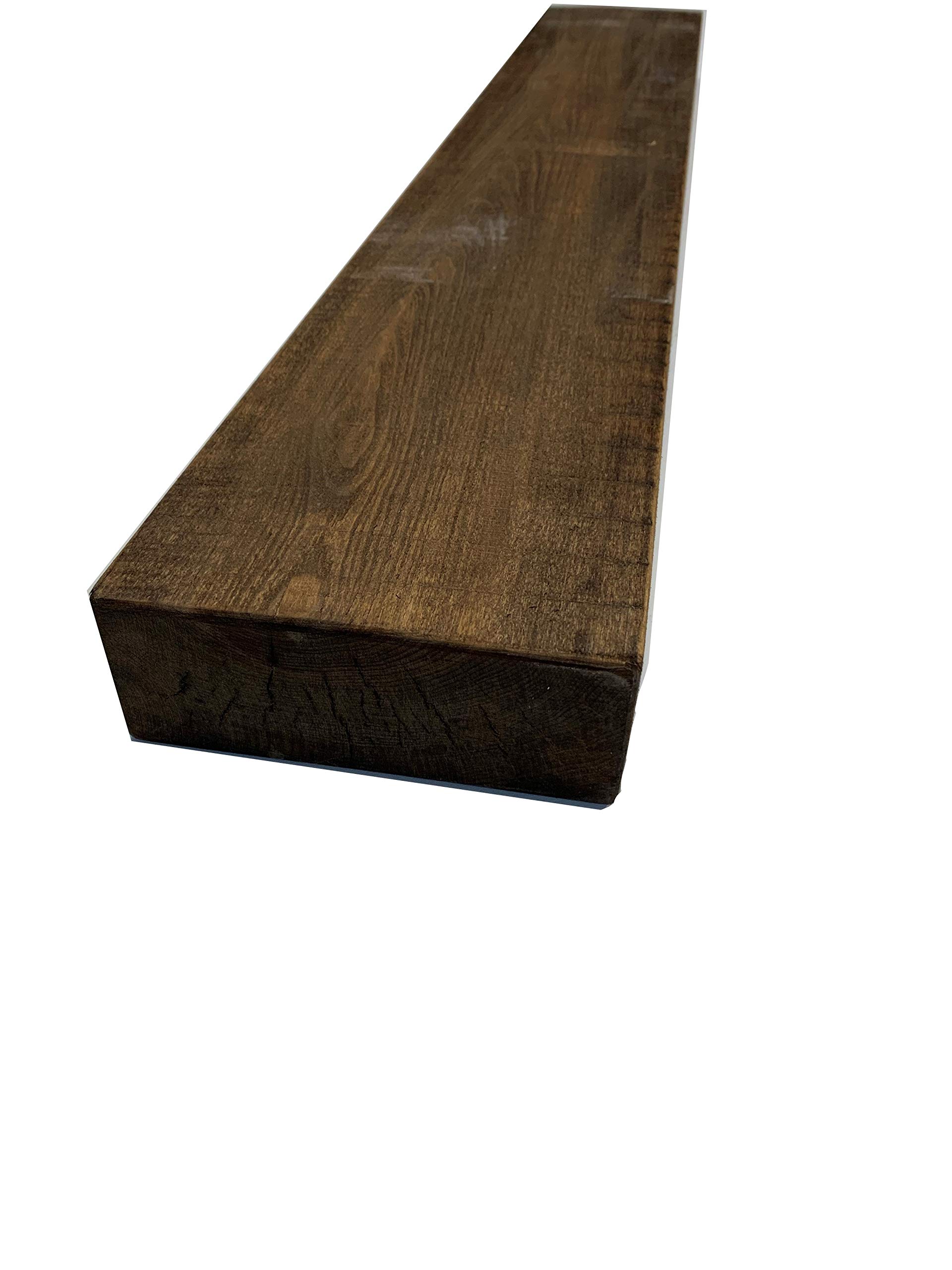 Wilson Rustic Barn Beam Mantel - Reclaimed Farmhouse Wood Shelf (72 inch Long)