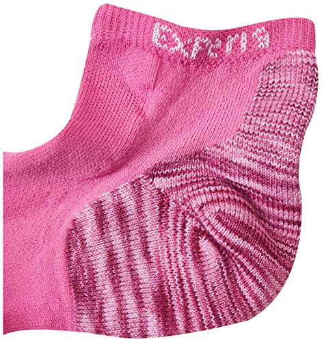 thorlos Experia Unisex XCCU Thin Cushion Running Low Cut Sock, Tiger Paw Rose Violet, Small