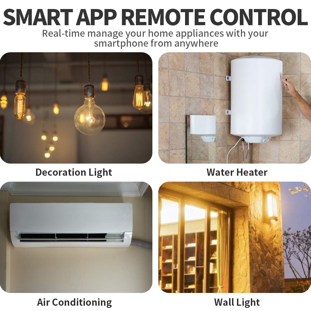 WAKYME Upgraded WiFi Outlet Outdoor Smart Plug Outdoor with 2 Outlets,No Hub Required,Wireless Remote Control Timer, Compatible with Alexa, Google Home and IFTTT (Smart Plug Outdoor)