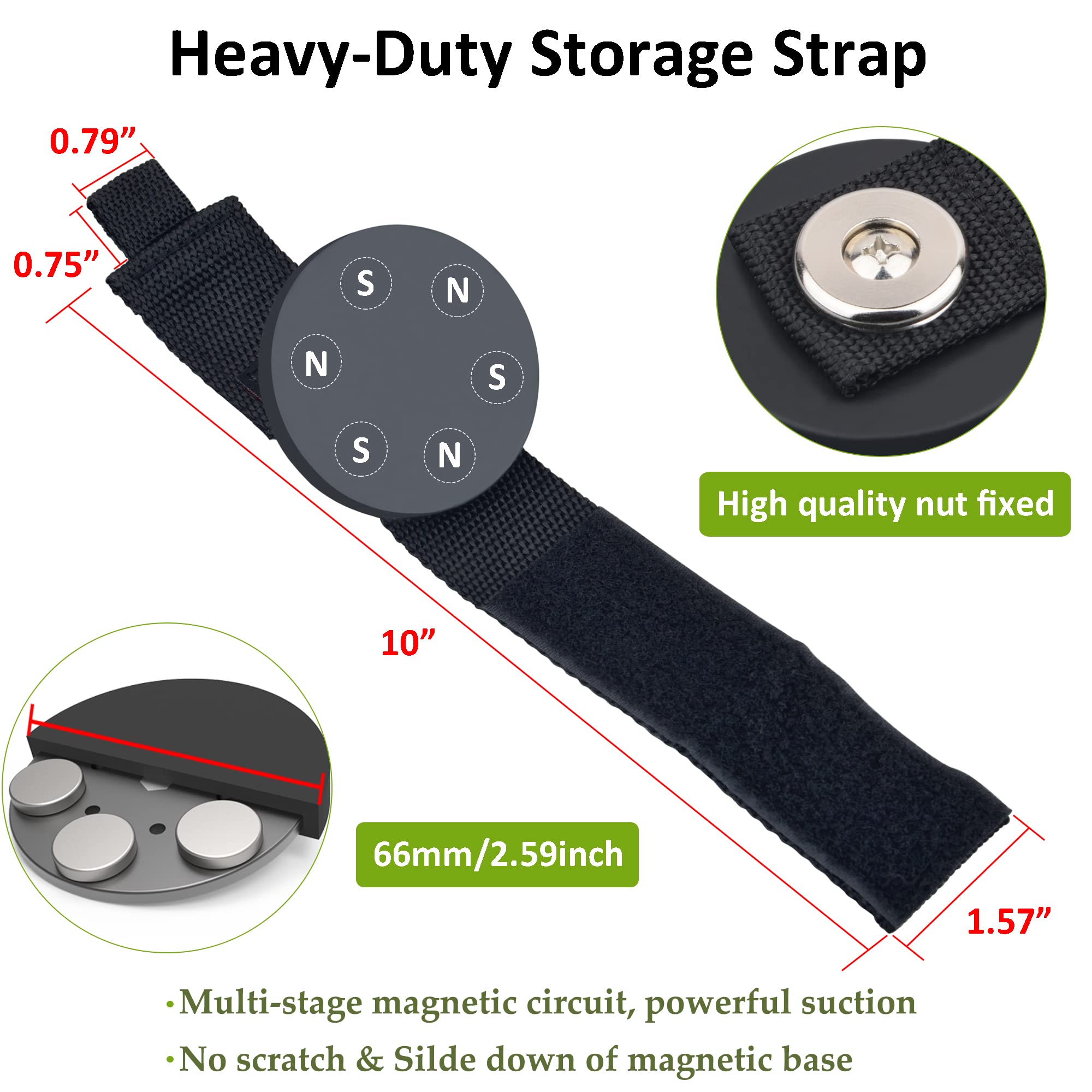 ULIBERMAGNET Strong Magnetic Storage Hooks,Heavy Duty Magnetic Garage Storage Tool Organizer