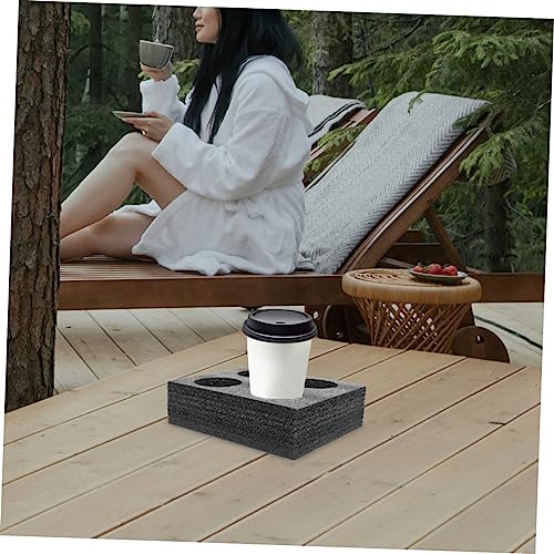 ULTECHNOVO 4 pcs Takeout Cup Holder Takeout Coffee Carrier Disposable Coffee Tray Cup Carrier Tray Beverage Carrier Drink Takeout Holder Cold Drinks Carrier Drink Tray Foam Cup Commercial epe