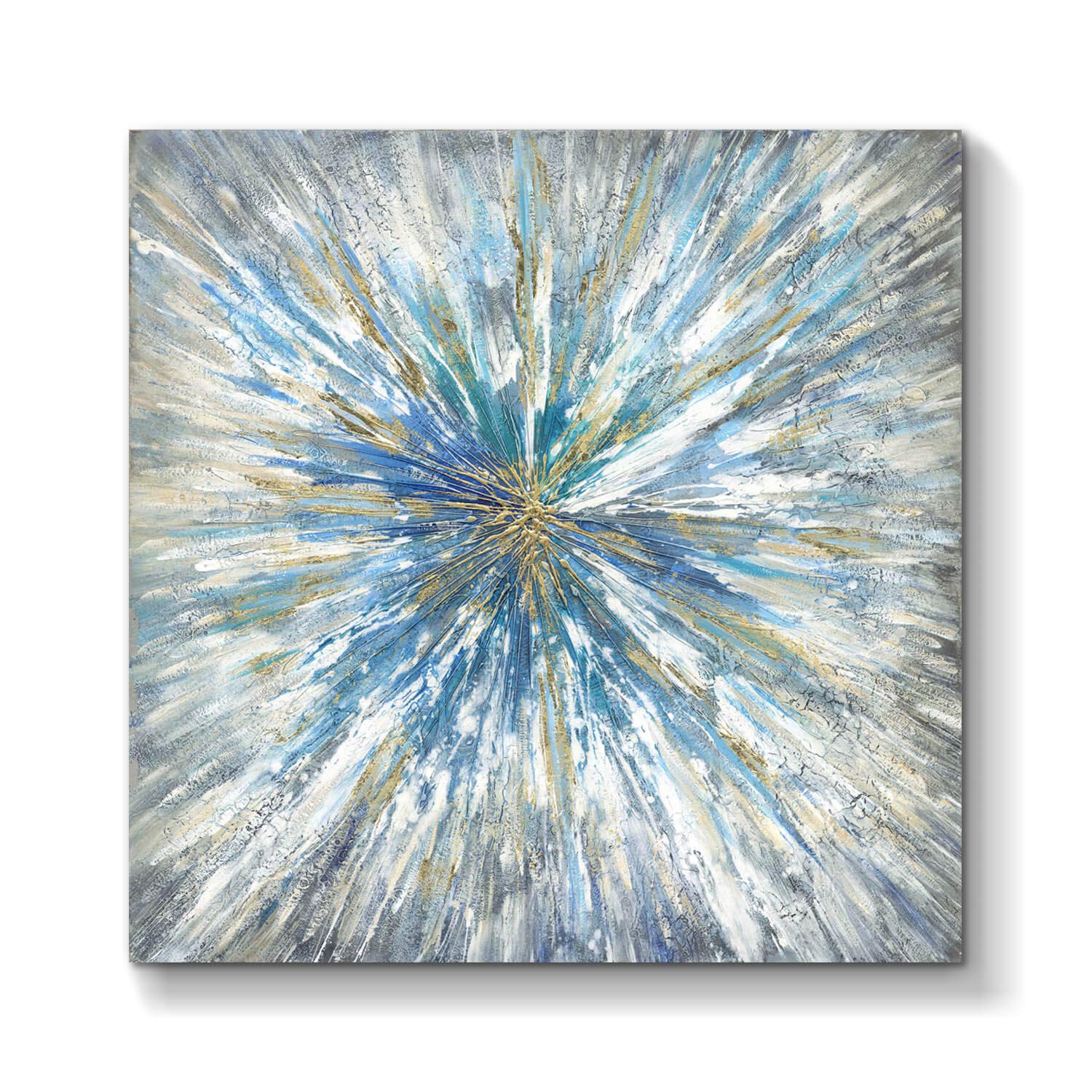 TAR TAR STUDIO Canvas Wall Art Abstract Paintings: Modern Artwork Hand Painted Painting for Office (24''W x 24''H, Multiple Sizes)