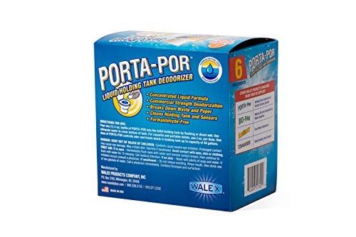 Walex Porta-Por PPOR46PACK 6 Pack 4oz. Liquid Black Holding Tank Deodorizer